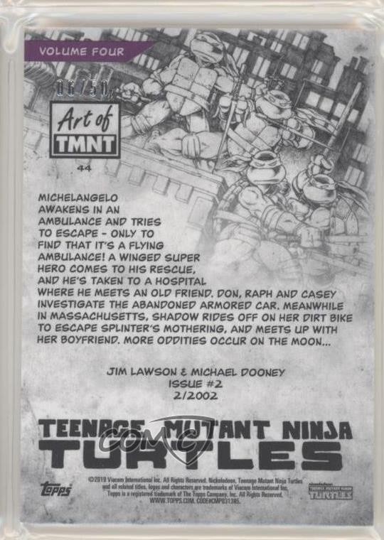 2019 The Art of TMNT (Teenage Mutant Ninja Turtles) Purple 6/50 Jim ...