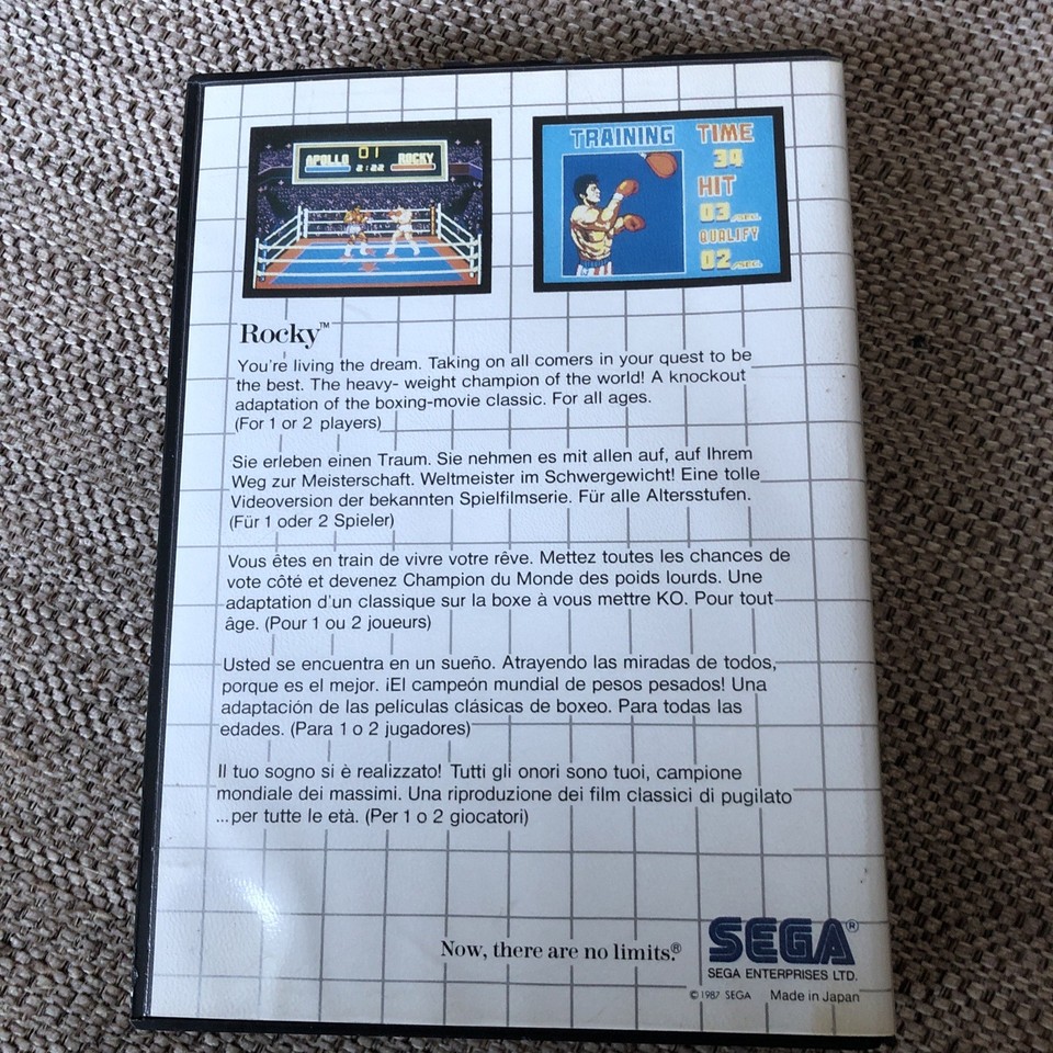 Rocky- Complete - Sega Master System - Tested | eBay UK