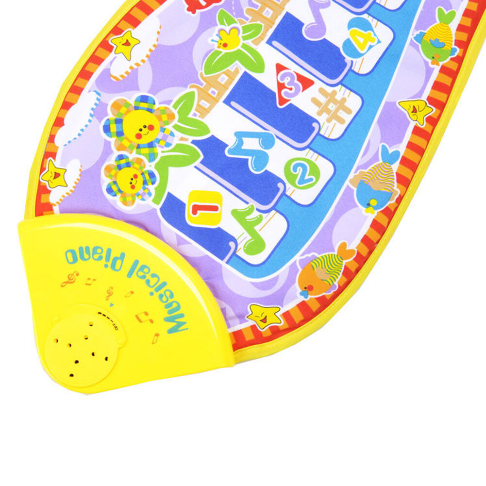 Baby Kid Playmat Fish Shape Gift Keyboard Piano Educational Toy Musical ...