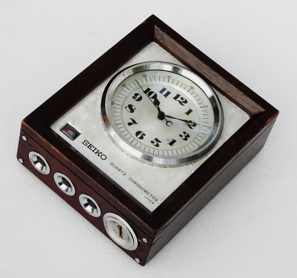 SEIKO JAPAN SHIPS MARINE NAVIGATION QUARTZ CHRONOMETER QM-10 SEIKOSHA ...