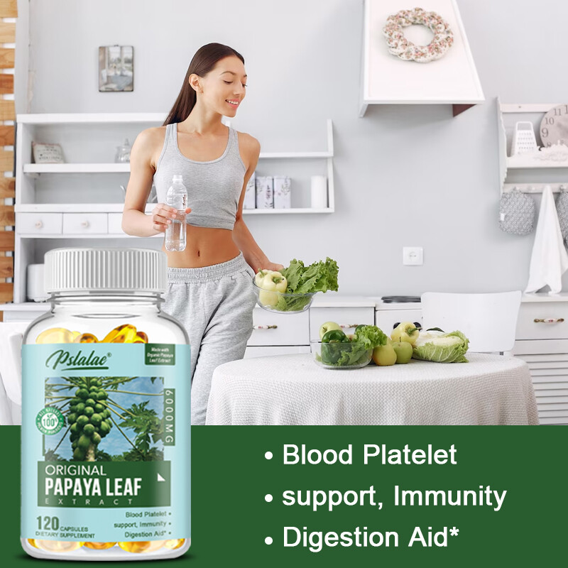 Original Papaya Leaf Extract 6000mg-Natural Blood Platelet Boost ...