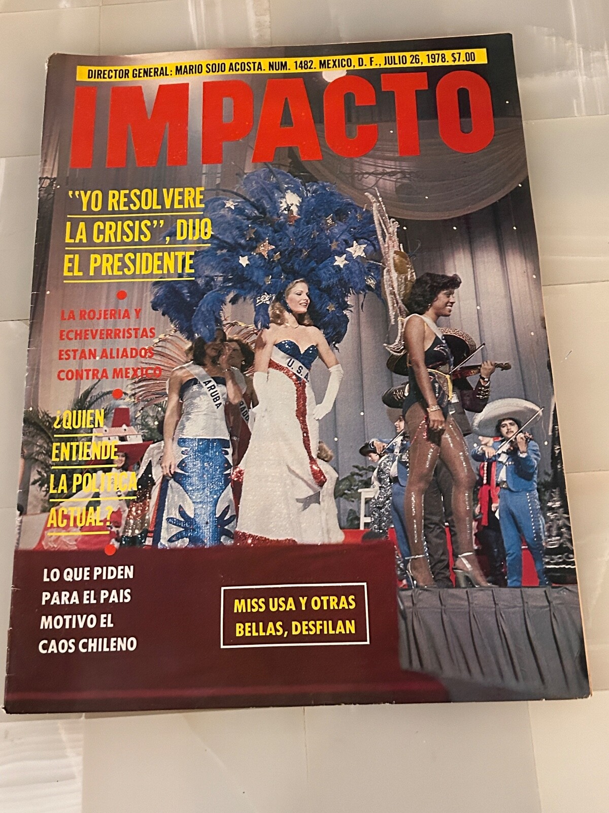 1978 MISS UNIVERSE PAGEANT Miss USA Judi Andersen MEXICO MAGAZINE | eBay