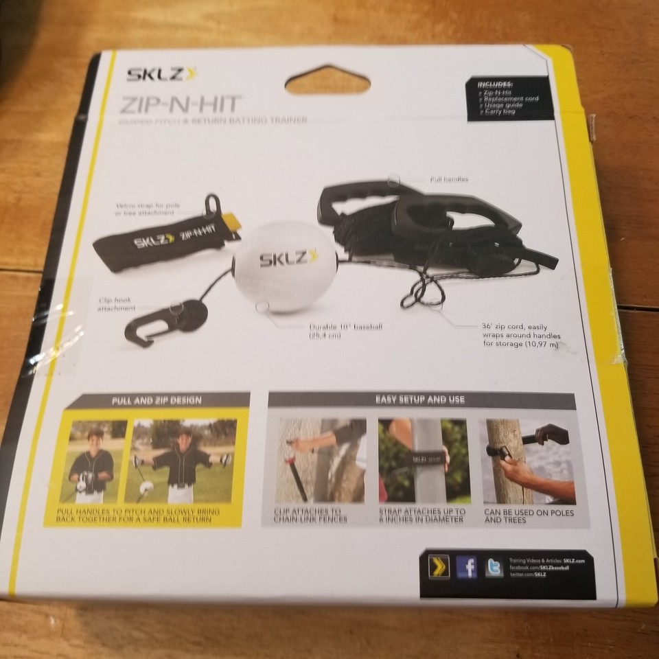 SKLZ Zip-N-Hit Pro Baseball Swing Trainer Baseball/Softball Bag ...