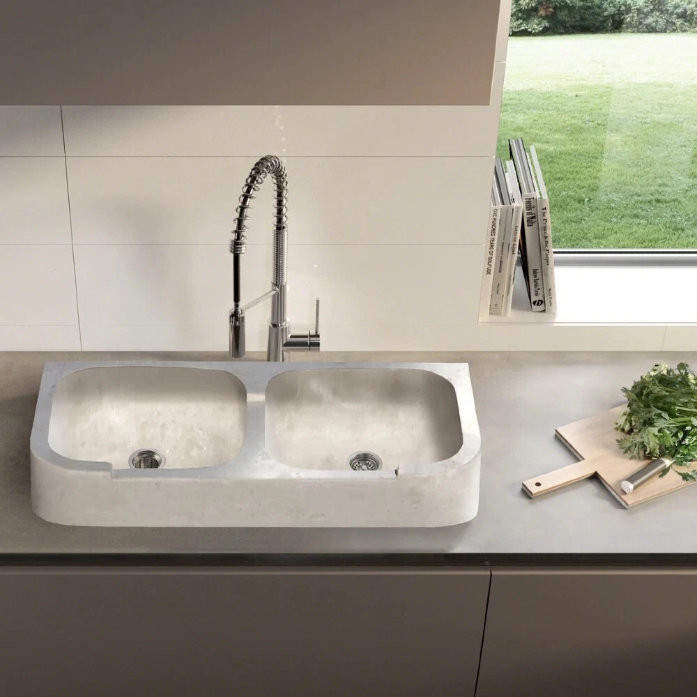 Travertine Farm Sink