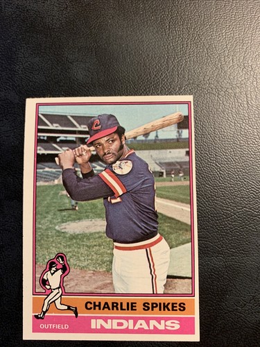 #408 Charlie spikes Cleveland Indians 1976 Topps Baseball Card Cb22 | eBay