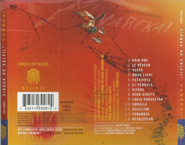 Cirque Du Soleil – Varekai (CD, 2003) 743219392824| eBay