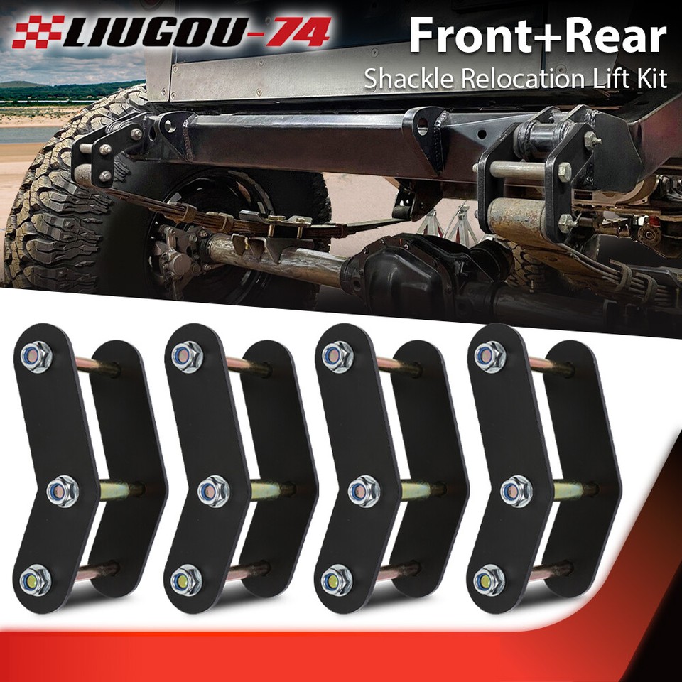 Fit For Jeep Wrangler YJ 87-95 Front+Rear 2" Shackle Relocation Lift ...