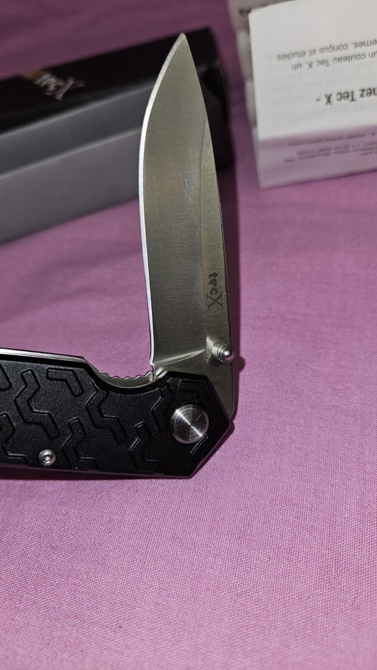 WR Case TecX Liner Folding Knife 3" Stainless Steel Blade Black Alum ...