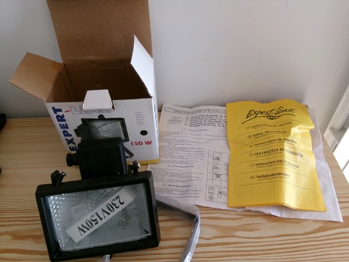 projecteur neuf spot halogène 150W extérieur intérieur Expert-line | eBay