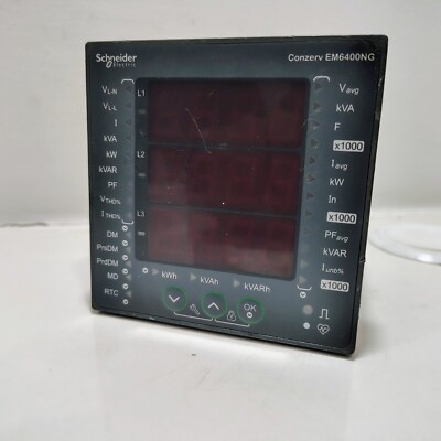 SCHNEIDER EM6400NG POWER AND ENERGY METER (METSEEM6400NGPOCL1) | eBay