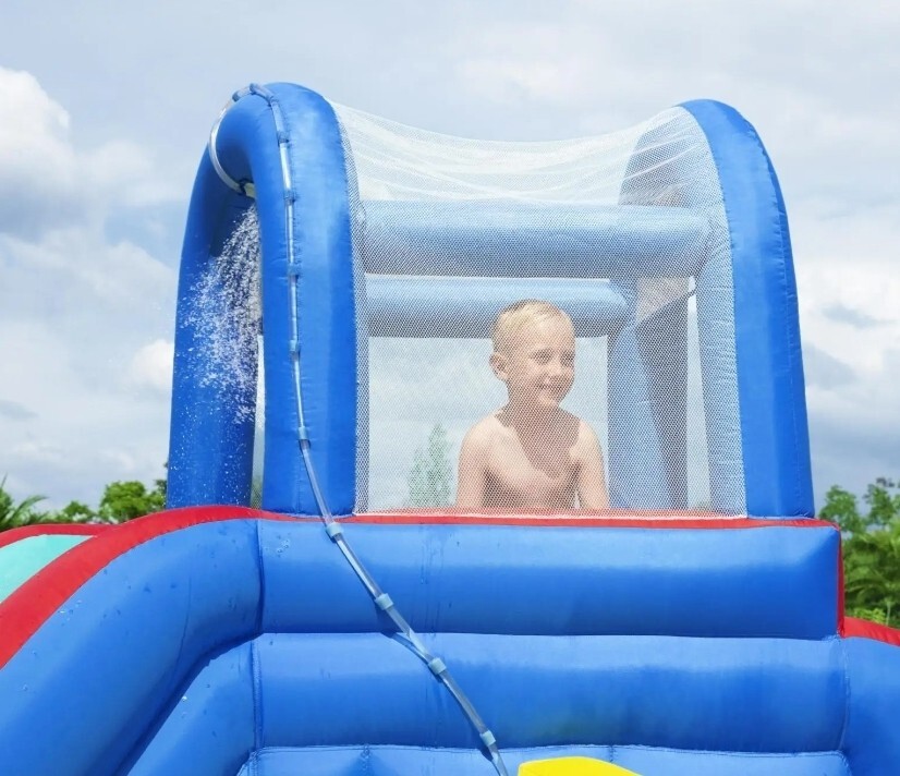 Bestway H2OGO Waterfall Waves Mega Water Park Inflatable Slide & Pool ...