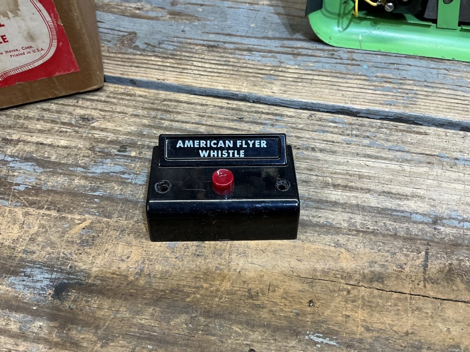 Vintage American Flyer Ringling Bros Lighted Operating Train Whistle ...