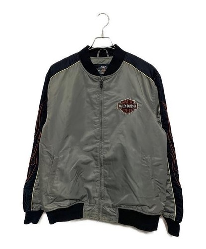 HARLEY-DAVIDSON Padded nylon jacket Gray x Black 98524-12VM | eBay