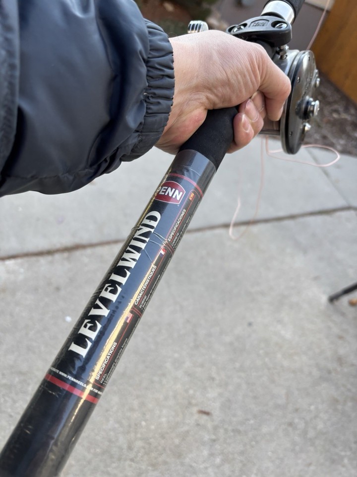 Penn Mariner Levelwind Rod Model MB2050C66 6'6" One Piece Rod. 20-50 lb ...