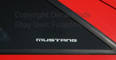Ford Mustang Fox Body Side Window Decal Sticker - driver and passenger ...