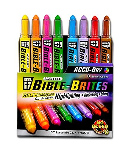 Accu-Dry Bible-Brites | No Bleed | No Smearing or Fading | Archival ...