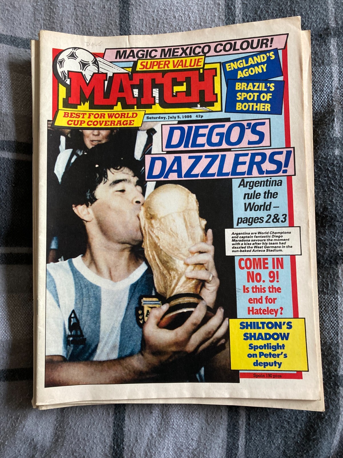 Match weekly football magazines 1980s 1990s including World Cup Euros ...