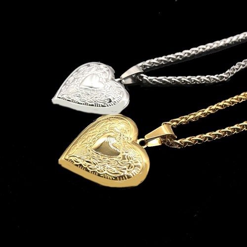 Gift Jewelry Friend Chain Necklace Heart Shaped Photo Picture Locket ...