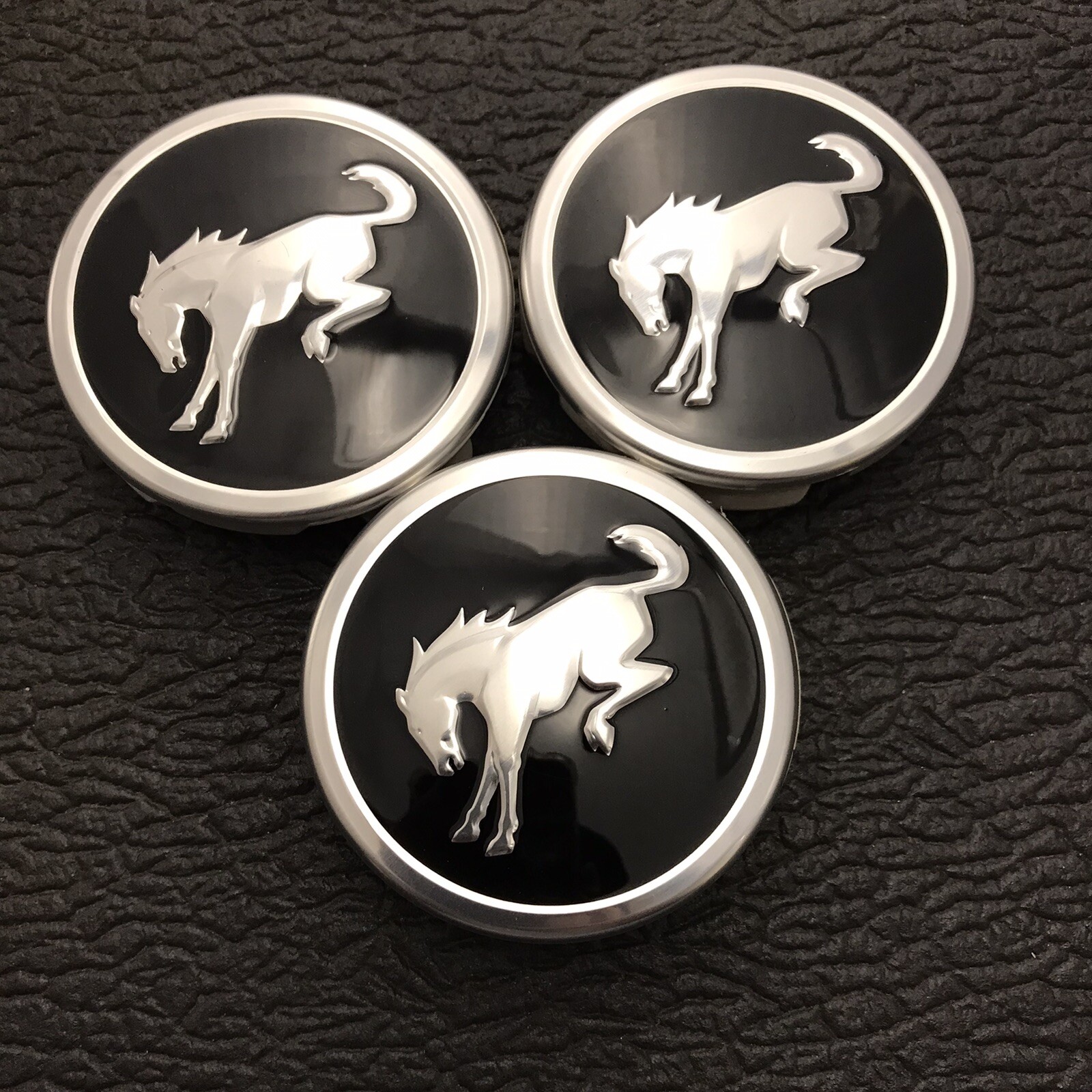 SINGLE CENTER CAP FORD BRONCO 2021-2023 OEM BLACK/CHROME FL34-1A096-HB ...