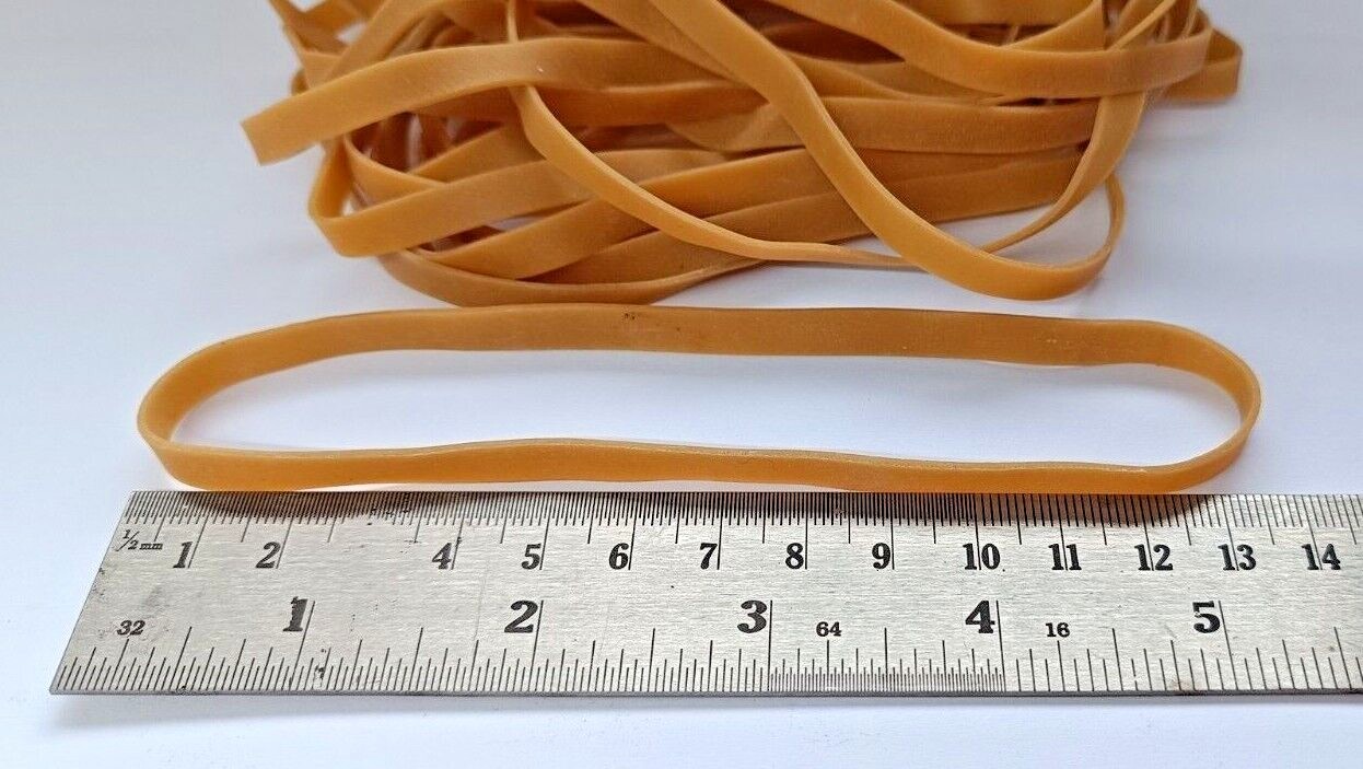 No. 69 ELASTIC RUBBER BANDS EXTRA LARGE 152mm x 6.3mm STRONG THICK-FREE ...
