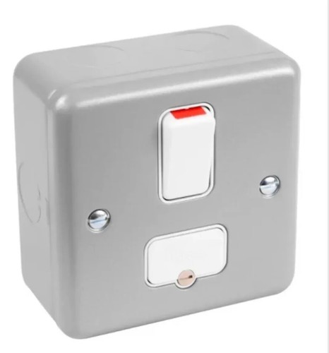 MK K942ALM 13A DP Metalclad Plus Spur Switch Connection Unit with Back ...