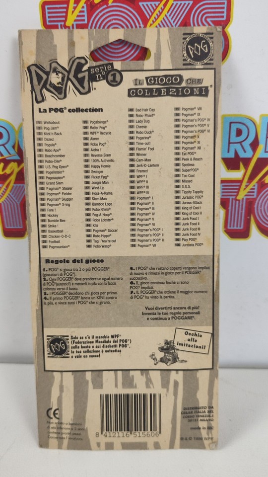 8 Pogs + 1 Kini Series 1 World Of Pog Federation New Sealed Vintage WPF ...
