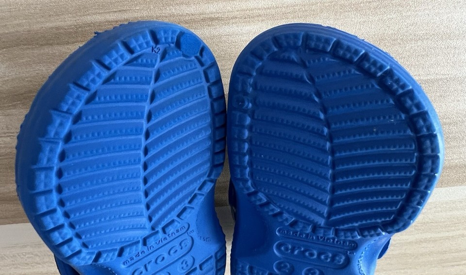 Crocs Clogs Baby Toddler Boys Girls Size 2-3 Cobalt Blue Sandals Shoes ...