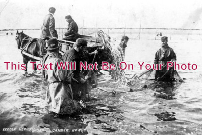 SX 441 - Keddle Net Fishing At Camber, Sussex c1904 | eBay UK