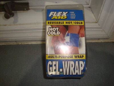 NEW IN PACKAGE FLEX AID REUSABLE HOT/COLD GEL-WRAP ANKLE KNEE ELBOW ...