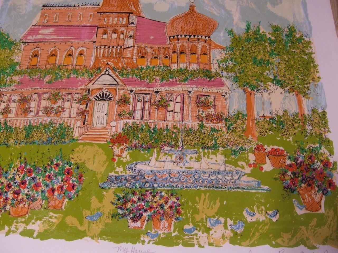 "My House" by Susan Meisel serigraph on paper Handsigned & certified | eBay