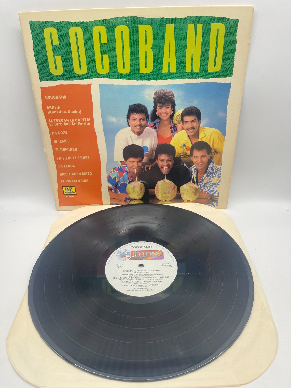 COCOBAND Self Titled LP 1989 Kubaney Records Latin Merengue Vinyl ...