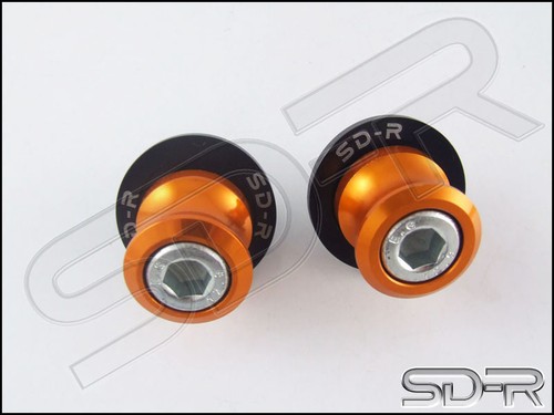 10mm SDR CNC Swingarm Spools Fit 1998 - 2012 Kawasaki ZX6R / ZX6RR ...