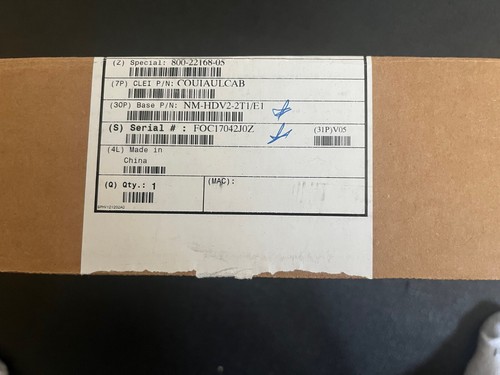 New Cisco NM-HDV2-2T1/E1 High-Density Digital Voice Fax Network Module ...