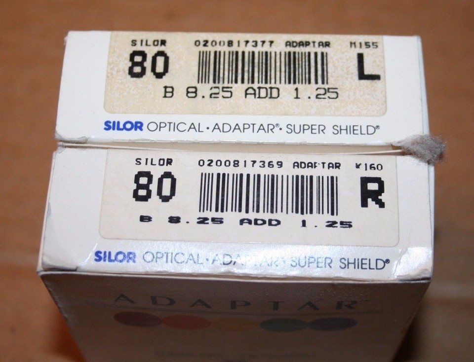 Pair of Silor Adaptar No-Line System Lenses, 80mm, Adaptar Super Shield ...