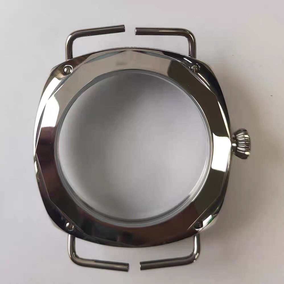 45mm Sapphire Glass Stainless Steel Engraved Watch Case for ETA 6497 ...