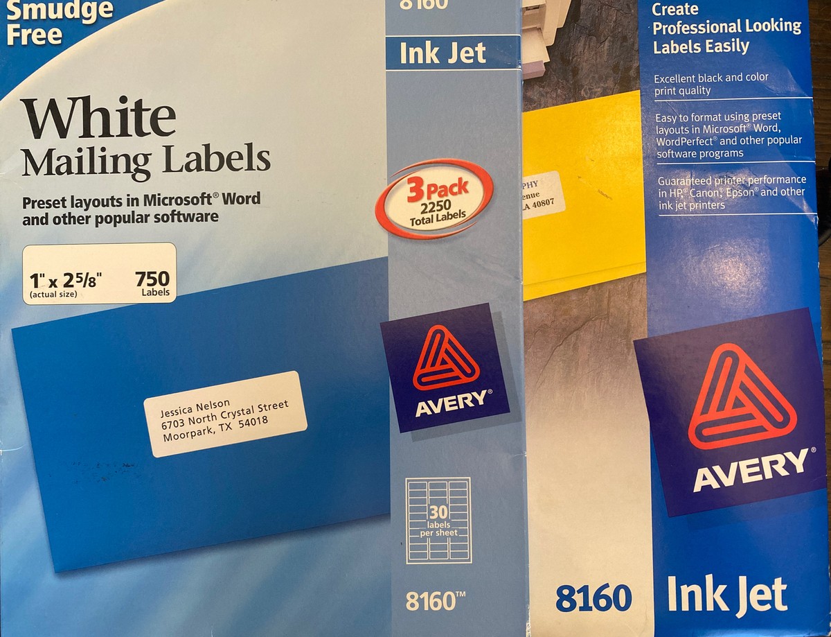 Microsoft Word Avery 8160 Labels