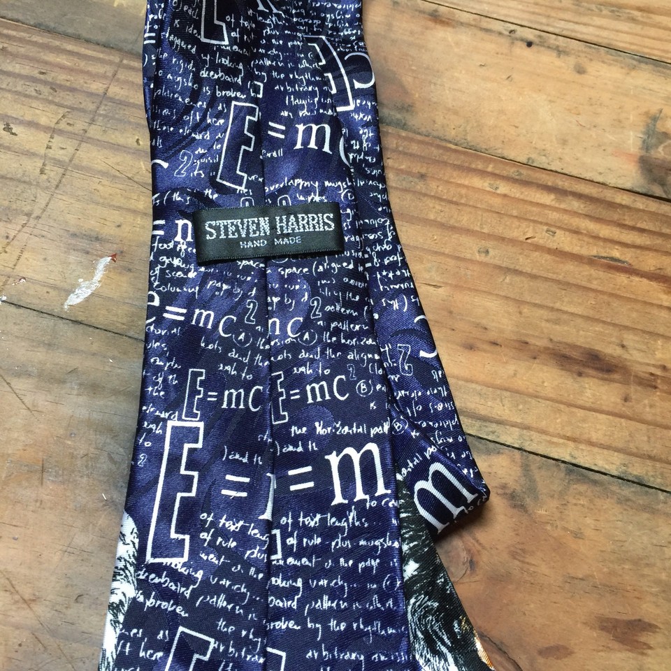 STEVEN HARRIS ALBERT EINSTEIN SCIENCE MATH NECK TIE Physics Teacher ...