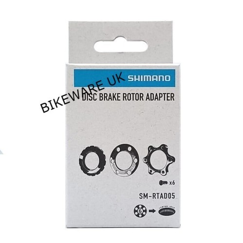 Genuine Shimano SM-RTAD05 6-bolt rotor to Centre-Lock hub disc adapter ...