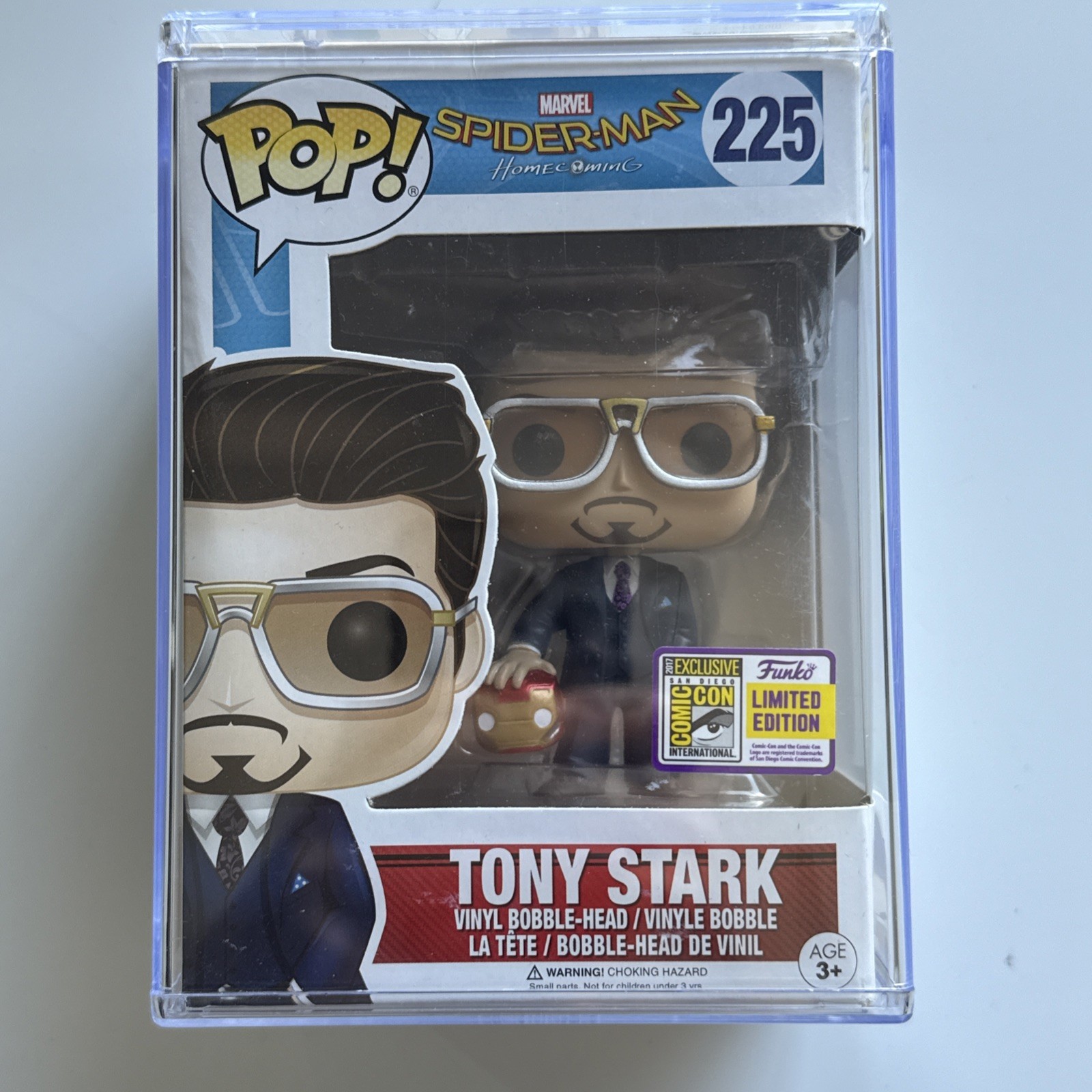 NEW Funko Pop Marvel Tony Stark w/ Iron Man Mask #225 - Official 2017 ...
