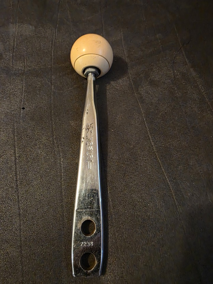 HURST Vintage Chrome Steel Stick 7238 w/ 4 Speed Knob- Well USED | eBay