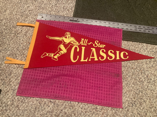 Vintage ALL-STAR CLASSIC FOOTBALL Banner PENNANT Flag - FAST SHIPPER | eBay
