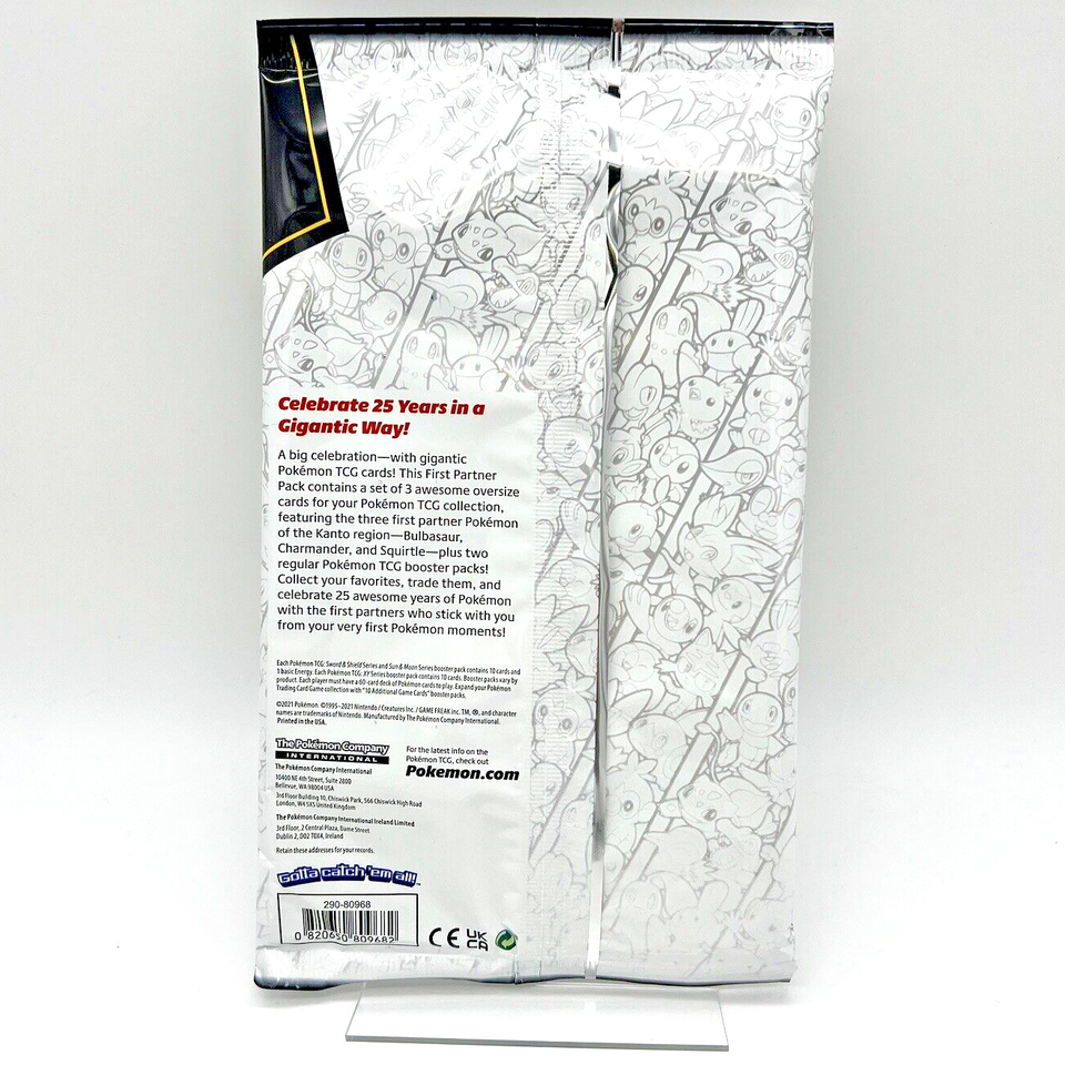 Pokémon TCG 25th Anniversary First Partner Pack - KANTO Booster ...