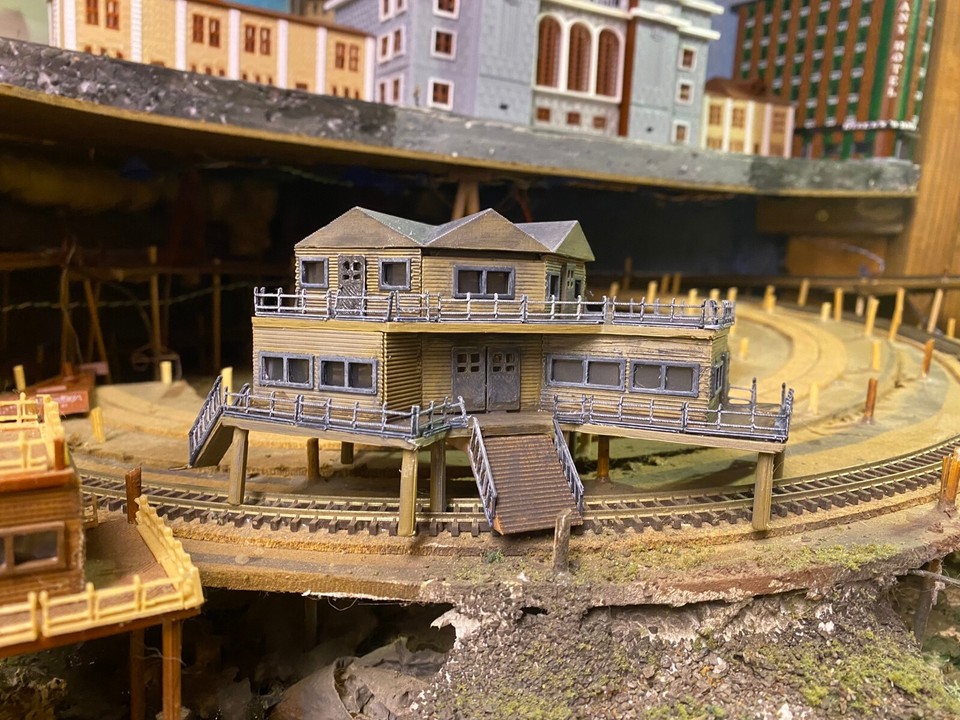 Assembled Scale Model River Rafting Outpost T, Z, N, HO, S, & O Scales ...
