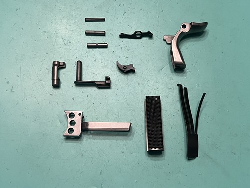 USED KIMBER STAINLESS TARGET LOWER PARTS TRIGGER HAMMER SLIDE STOP PINS ...