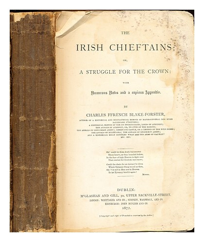 Blake-Forster, Charles Ffrench (1851-1874) Les Chefs Irlandais : Ou ...