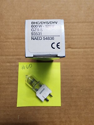 DYS DYV BHC Photo Projection Light Bulb LAMP Projector OSRAM 120V 600W ...