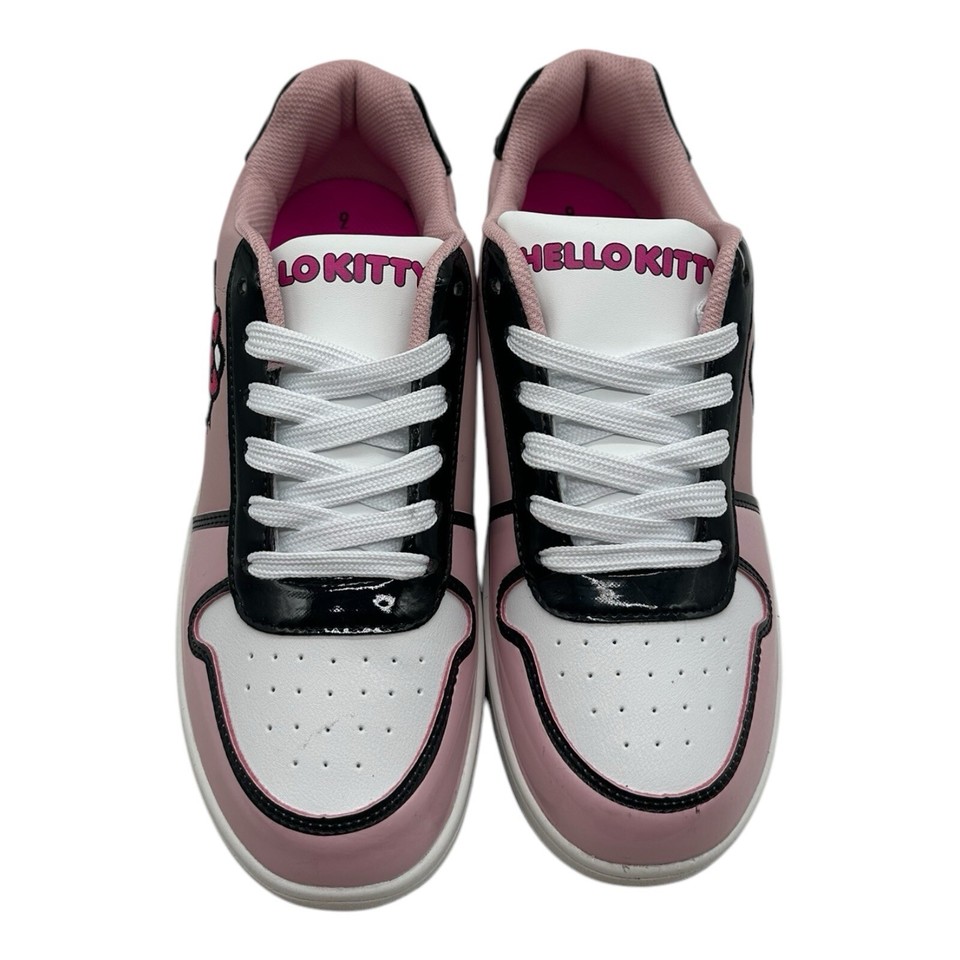 Sanrio Hello Kitty Court Sneakers Women’s Size 7 Pink Lace Up Shoes | eBay