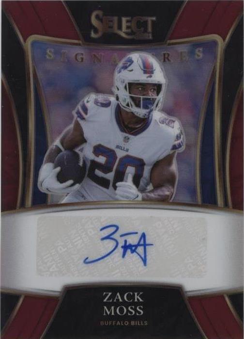 2021 Panini Select - Select Signatures Zack Moss #SSP-ZMO Red Prizm /75 ...