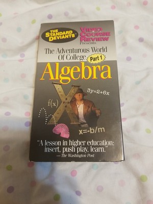 The Adventurous World Of College Algebra Part 1 Vhs | eBay