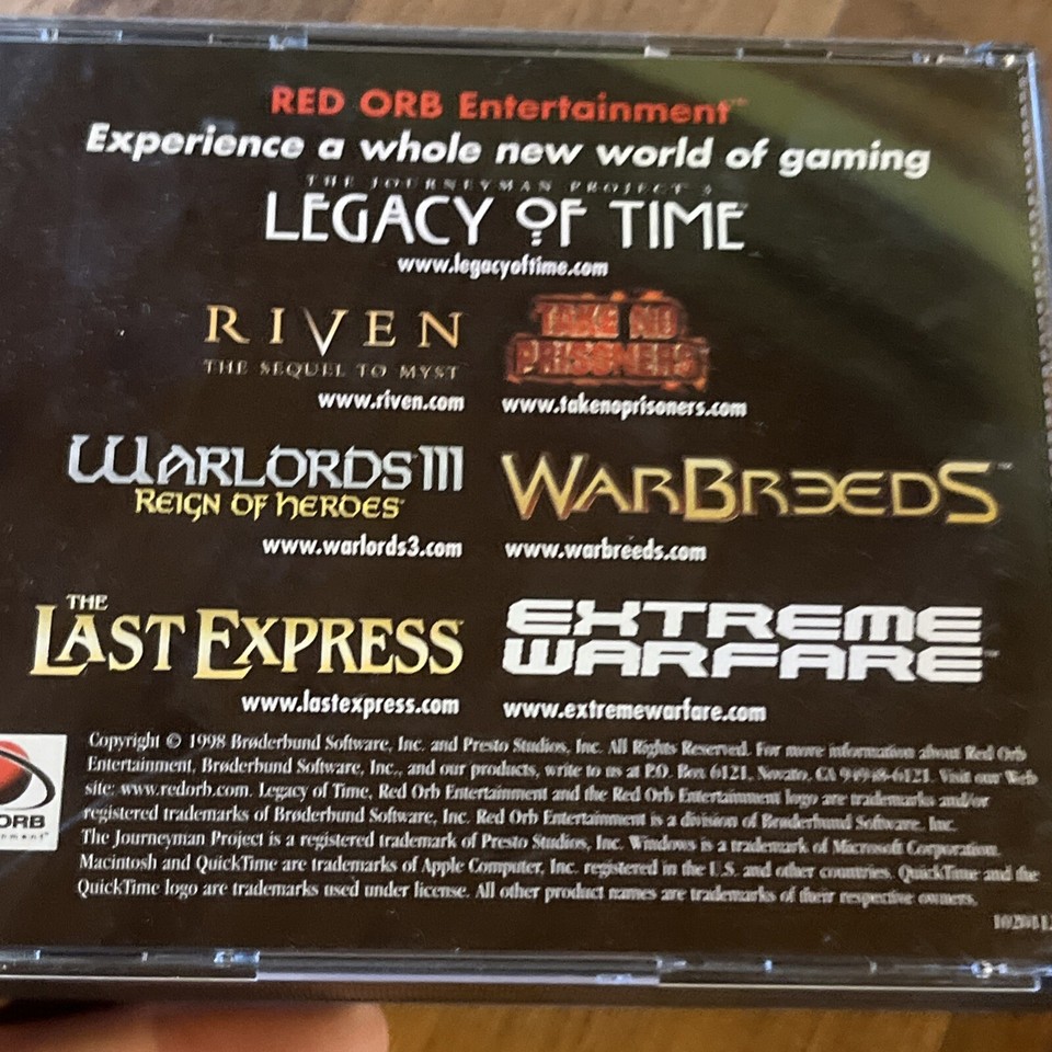 Lot of (9) Vintage Various Computer Game CD-ROMs! Legacy Of Time ...